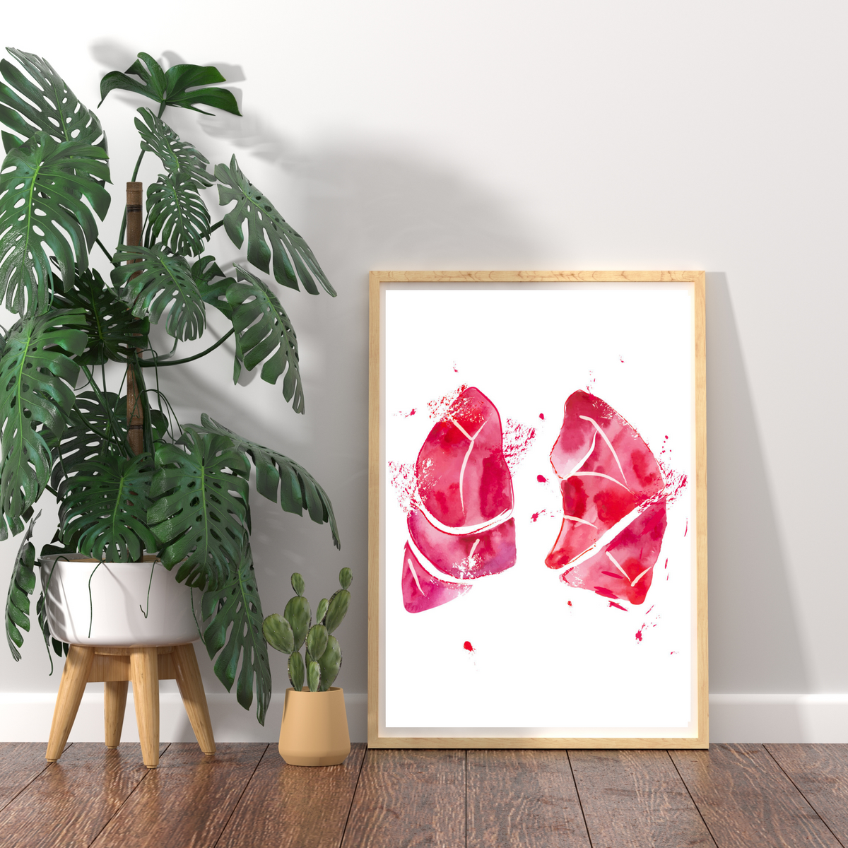 Lung Abstract Anatomy Art Print, Respiratory Therapy Wall Decor - medpapers
