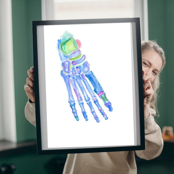 Foot Anatomy Art Print - medpapers