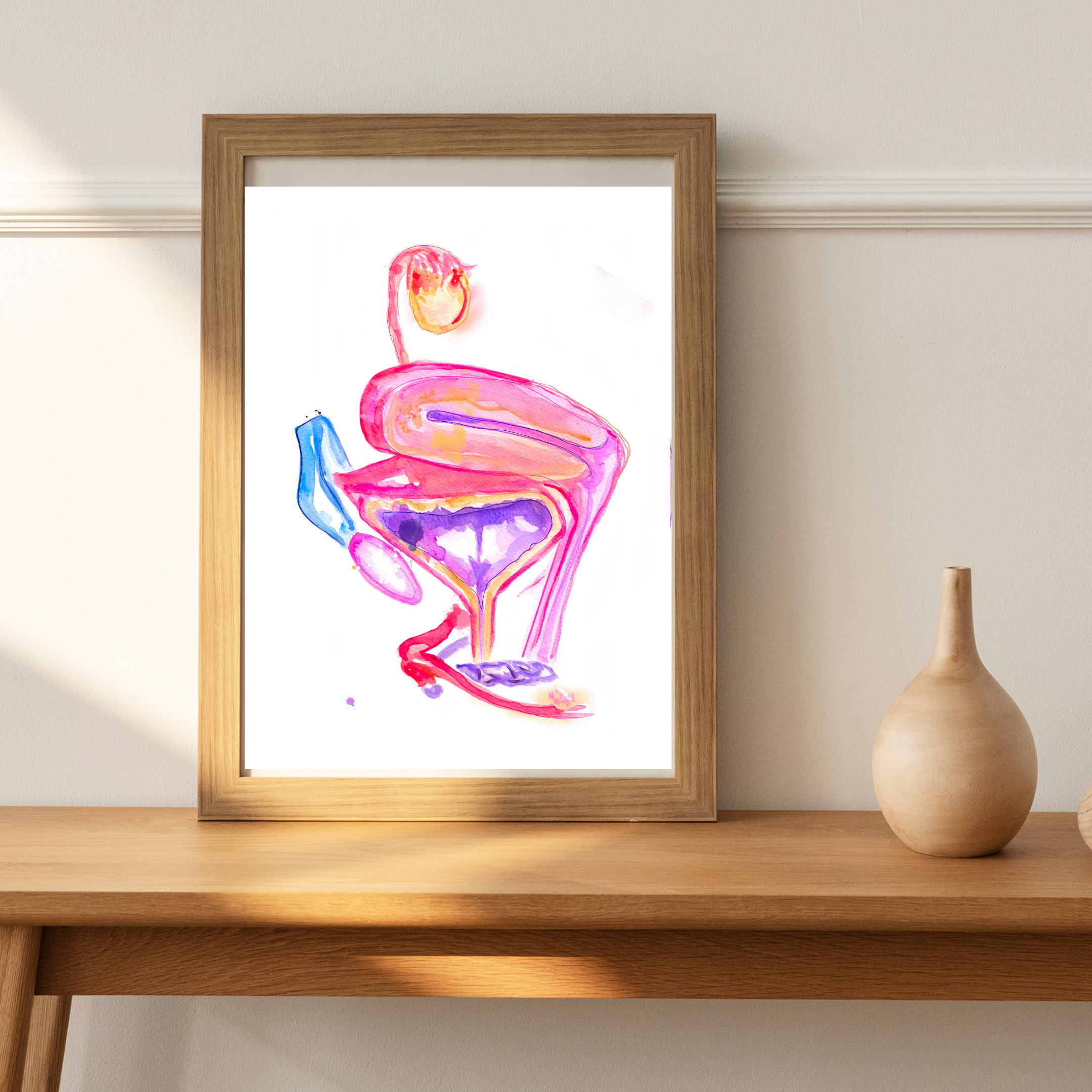 Uterus Ovary Bladder Anatomy Art Print - medpapers