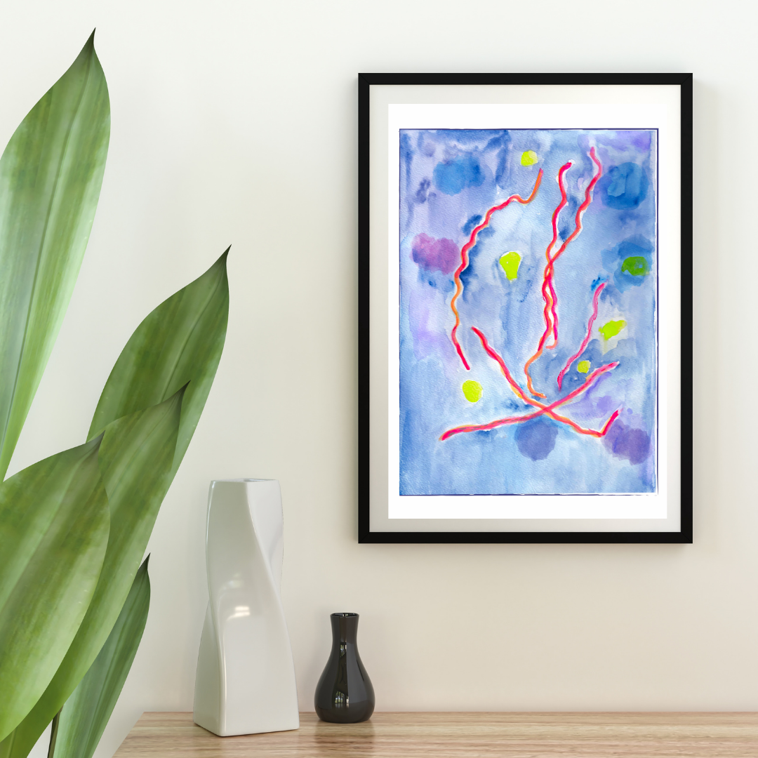 Treponema pallidum Syphilis Watercolor Art Print - medpapers