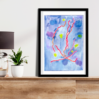 Treponema pallidum Syphilis Watercolor Art Print - medpapers
