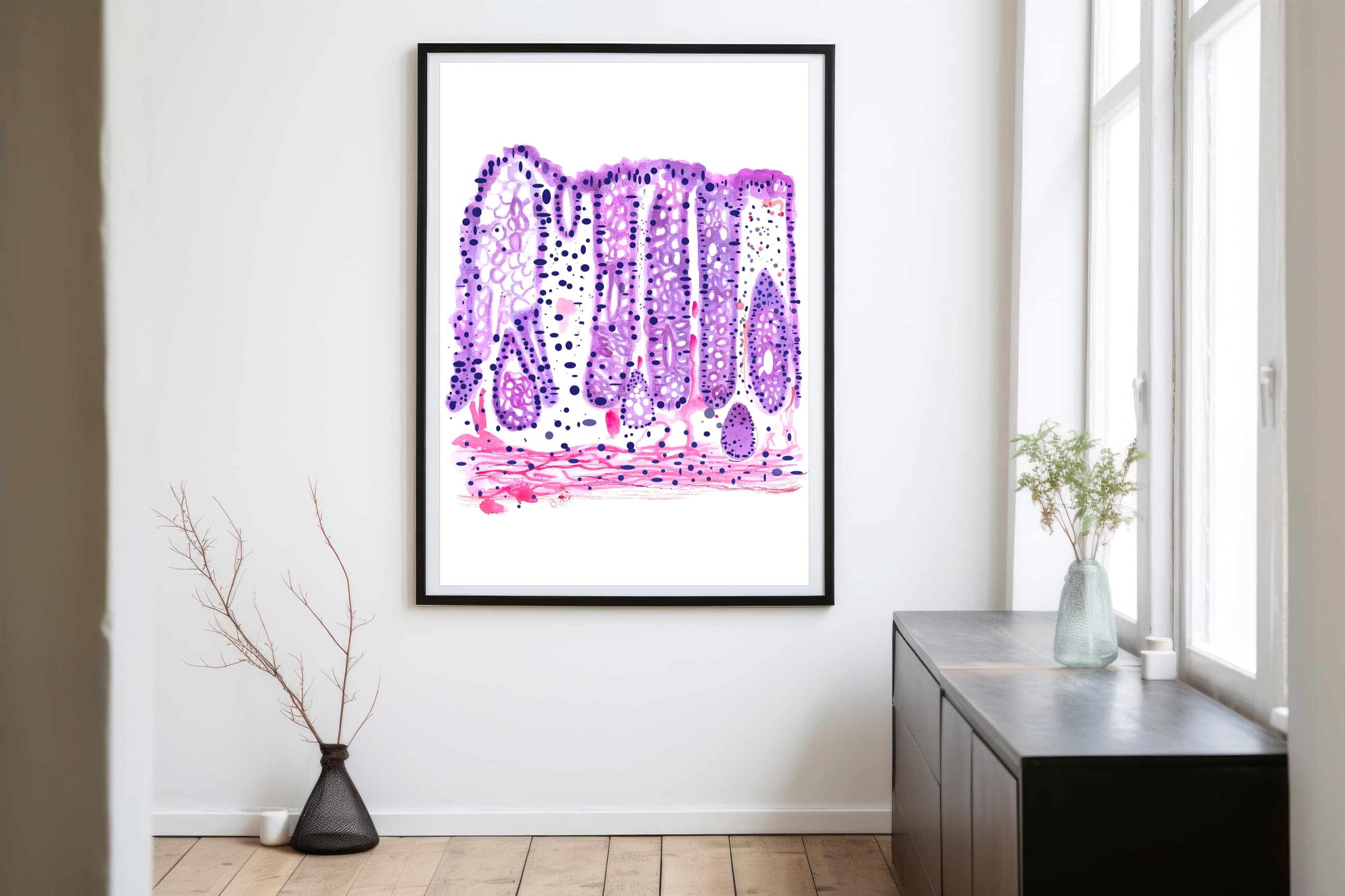 Colon Histology Art Print - medpapers