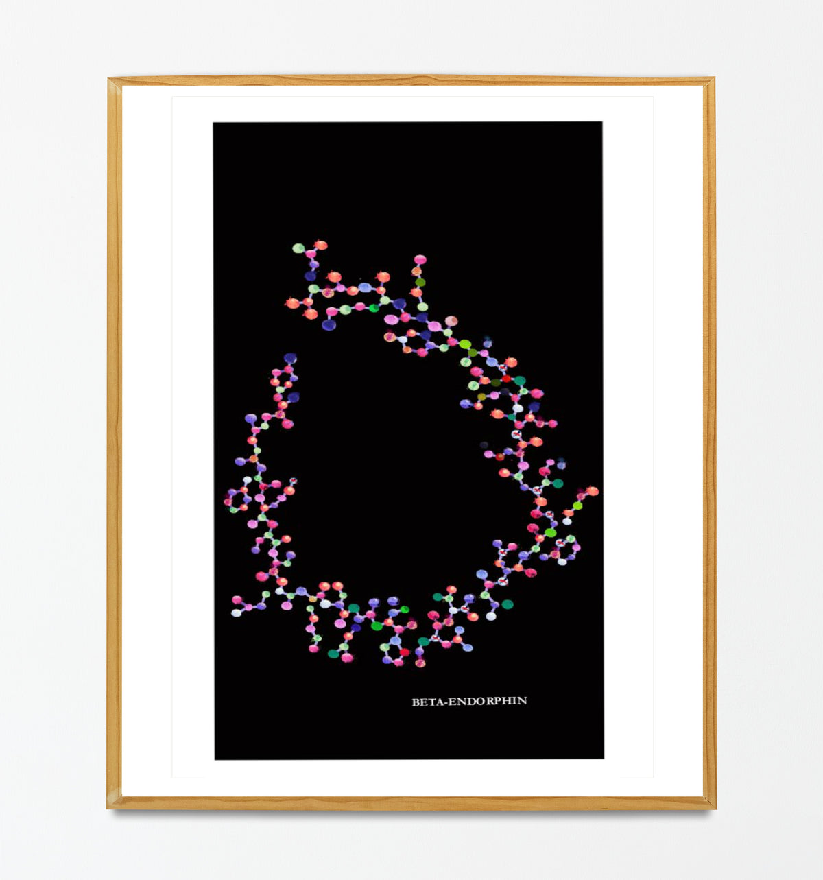 Neuroscience Art - Endorphin, Dopamine, Oxytocin, Serotonin Molecule W ...