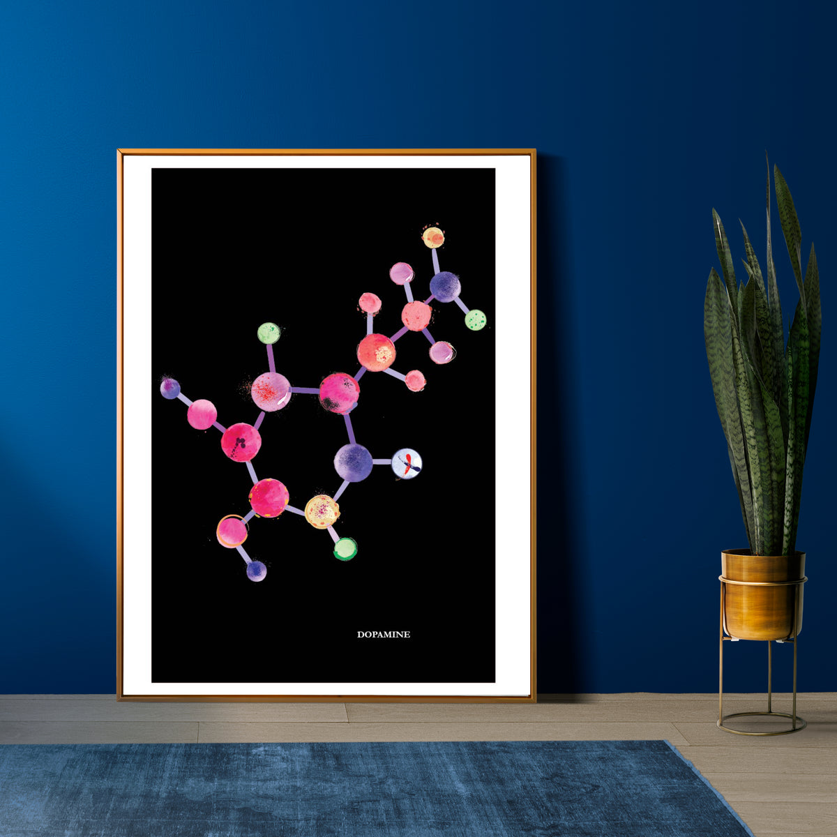 Dopamine Art Print, Neurotransmitter Art Print - medpapers