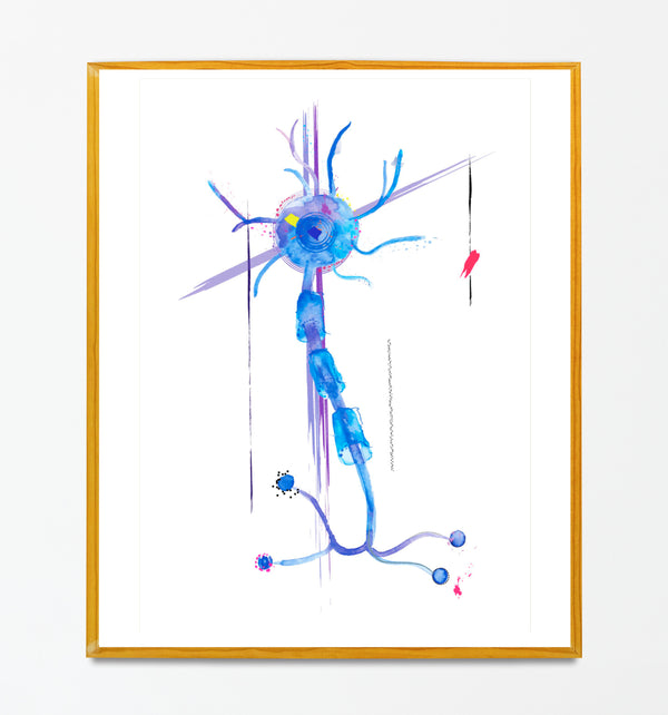 Neuron Abstract Art, Anatomy Art, Neuroscience Art, Neurologist Gift ...