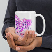 Dermatology Mug with Skin Histology Painting - medpapers