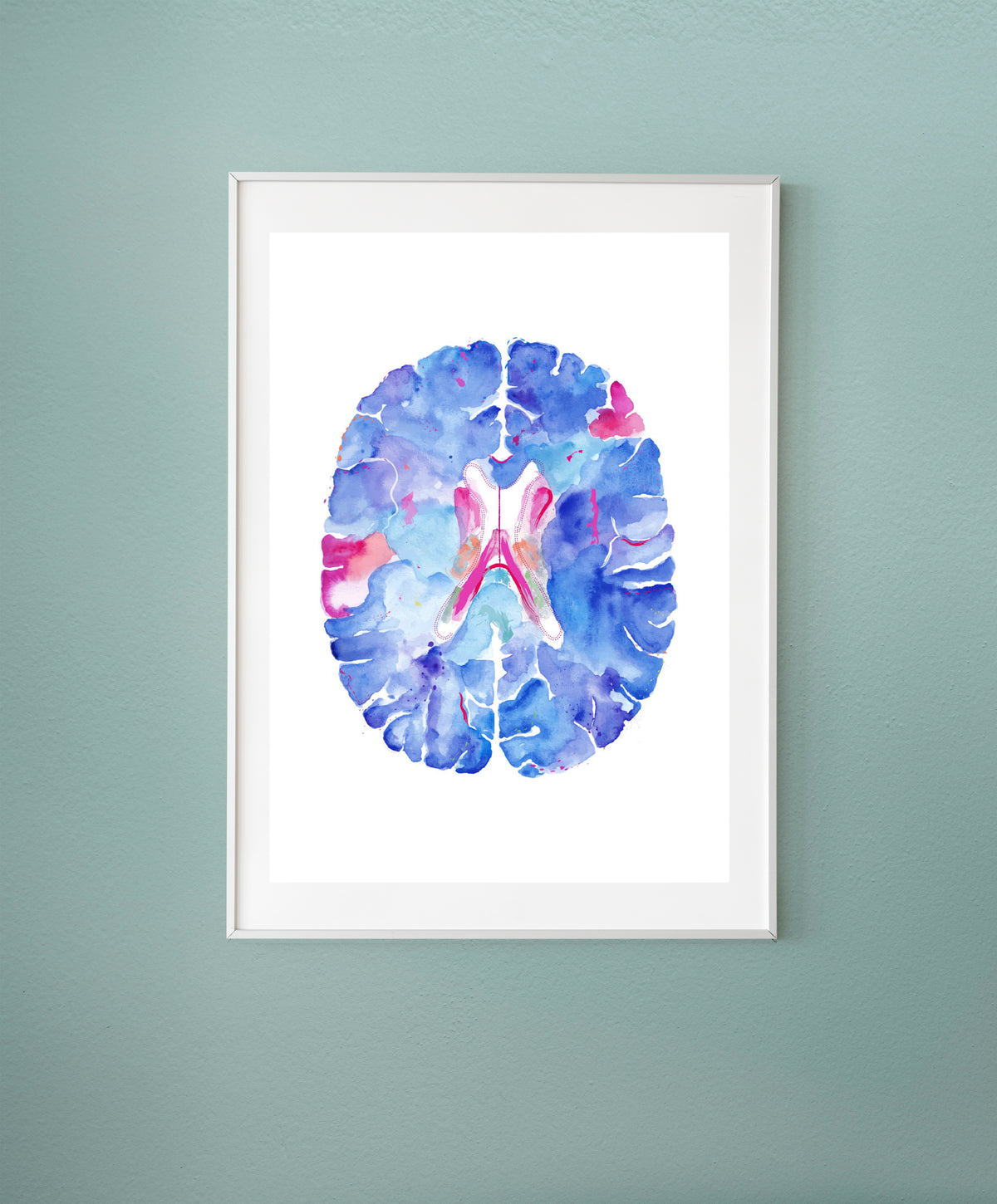 Brain Anatomy Art, Neuroscience Art, Neurologist Gift - medpapers