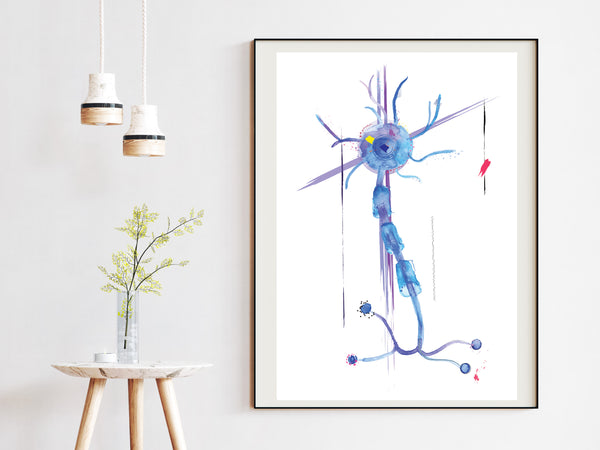 Neuron Abstract Art, Anatomy Art, Neuroscience Art, Neurologist Gift ...