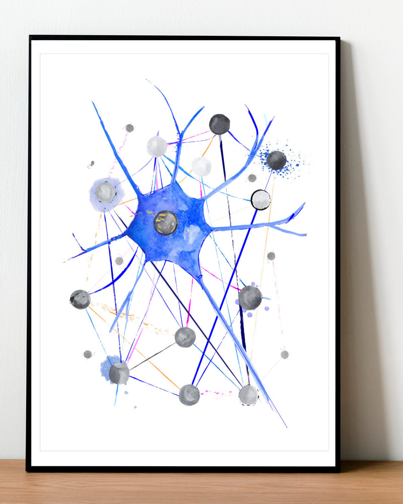 Neuron Art, Neurology Artwork, Abstract Anatomy Art - medpapers