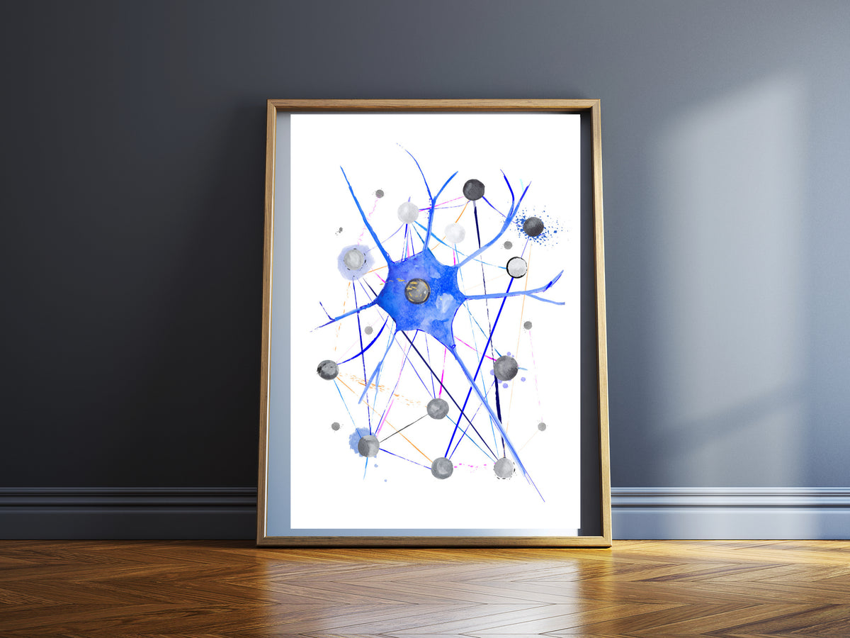 Neuron Art, Neurology Artwork, Abstract Anatomy Art - medpapers